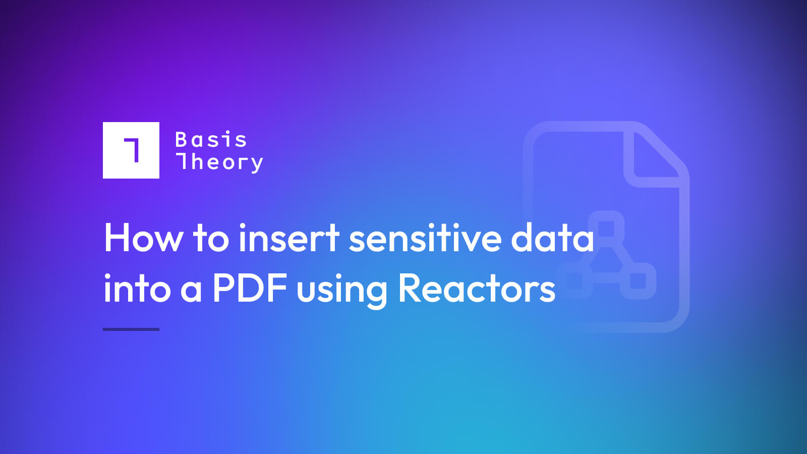 How to insert sensitive data into a PDF using Reactors How to insert sensitive data into a PDF using Reactors